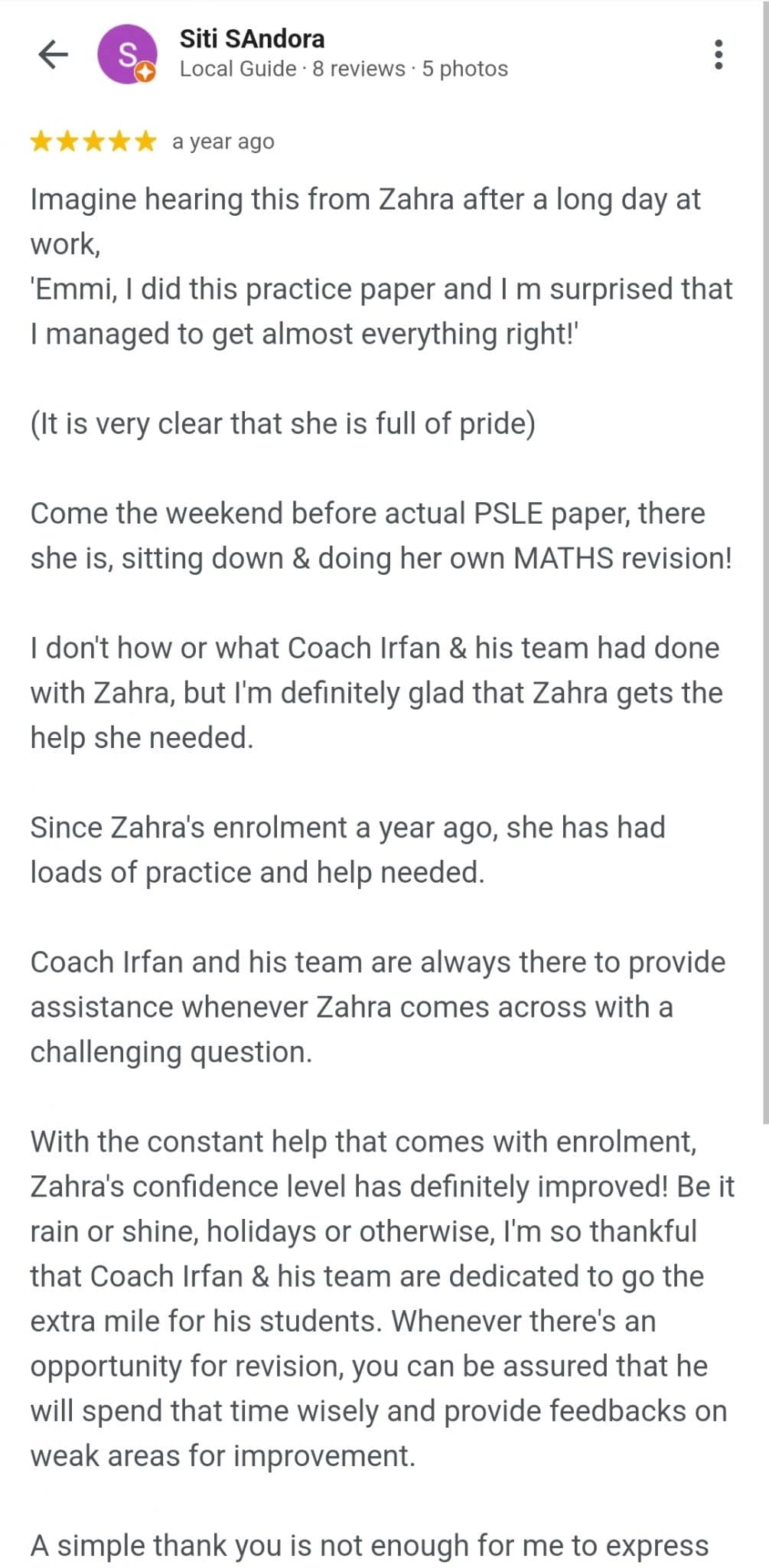 MasterMaths Coaching Program - Master Maths Education Centre (PSLE, 'N ...