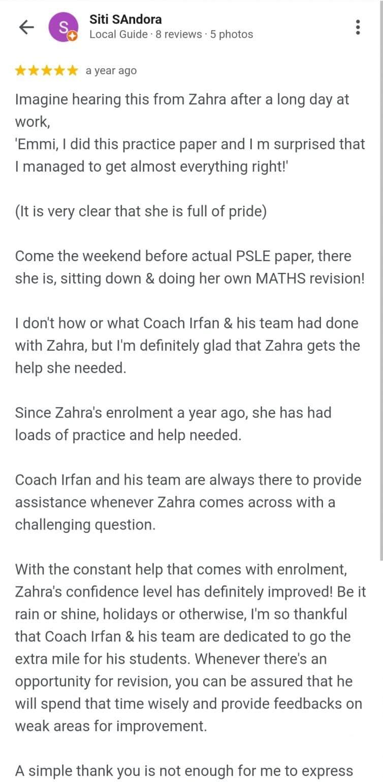 MasterMaths Coaching Program - Master Maths Education Centre (PSLE, 'N' to 'O' Levels)