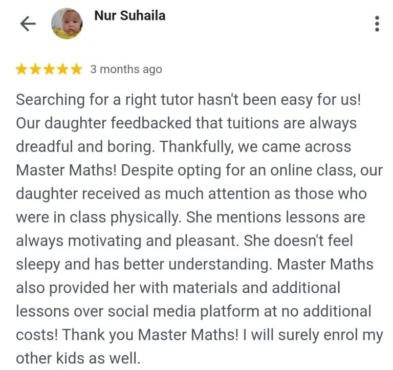 MasterMaths Coaching Program - Master Maths Education Centre (PSLE, 'N' to 'O' Levels)