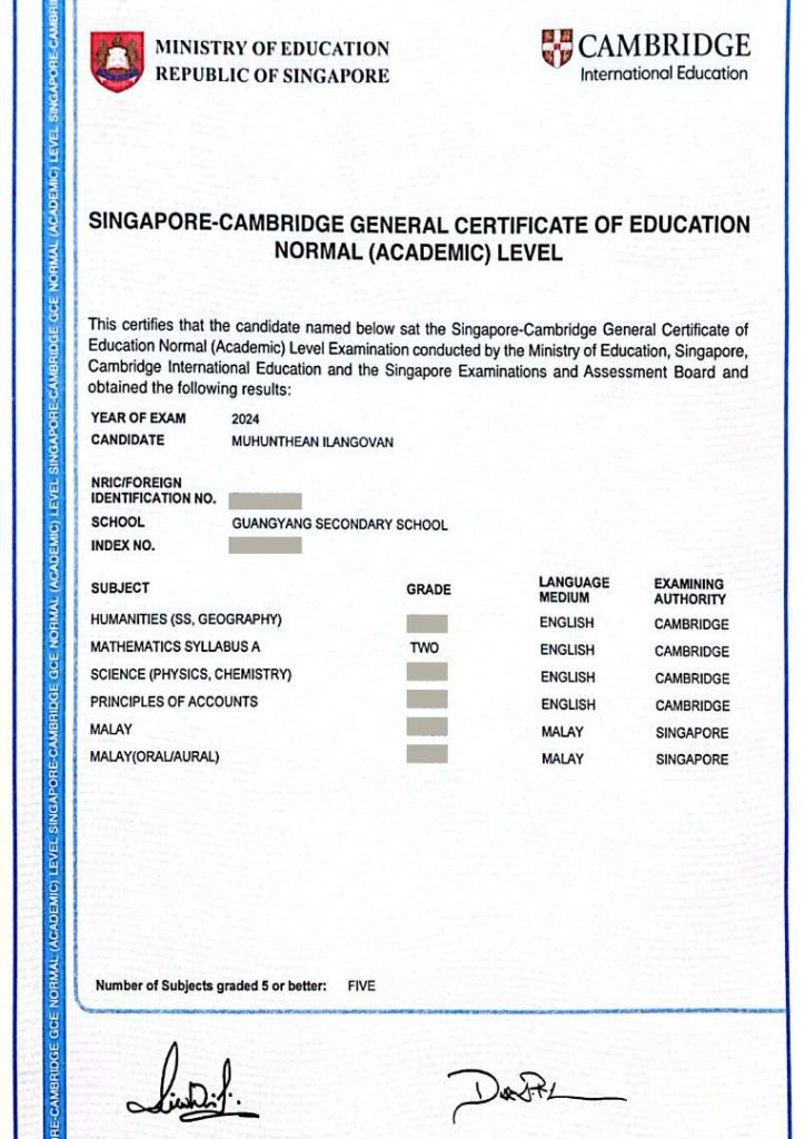 How “N” Level Maths Grade 2 Became Muhunthean’s Launchpad to “O” Level ...